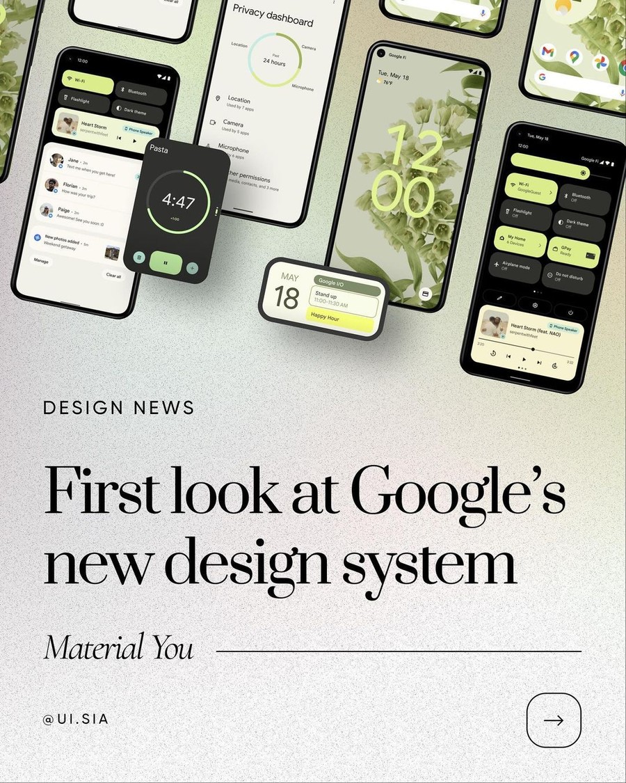 First look at Google's new design system – Material You - Visualizem