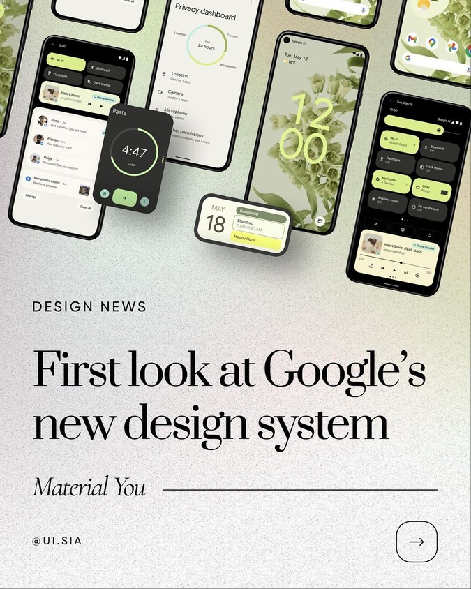 First look at Google's new design system – Material You - Visualizem