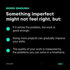 Perfect vs Good enough - Visualizem